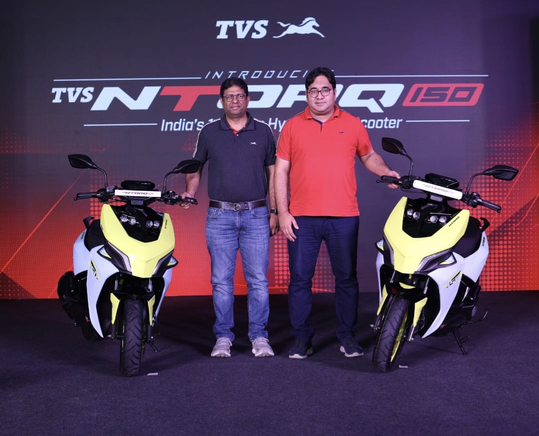 TVS Motor Company launches TVS NTORQ 150, India's first hyper-sport ...